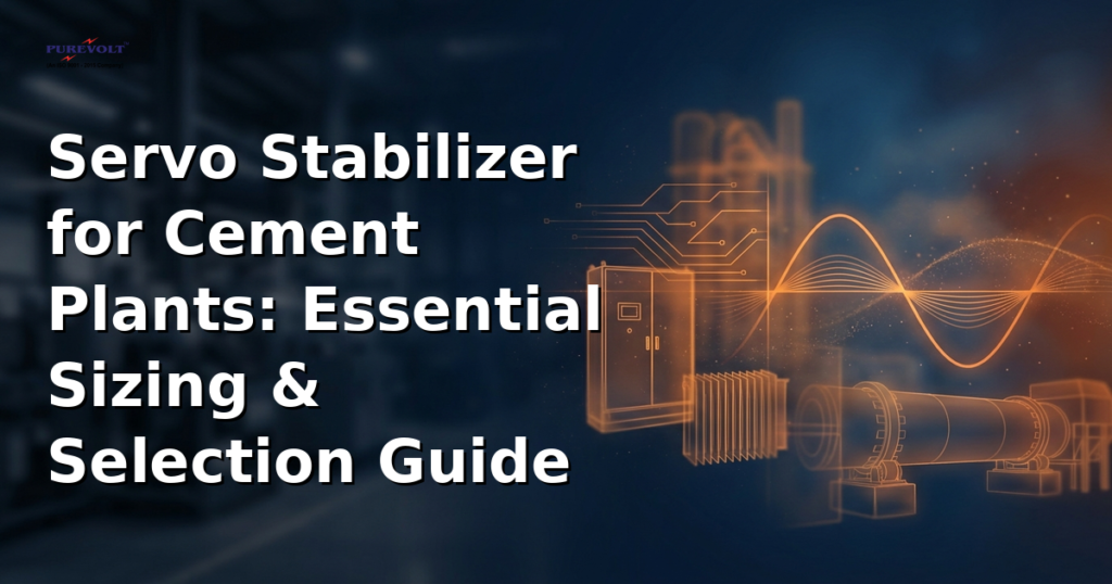 Ultimate Guide: Servo Stabilizer for Cement Plants Sizing - Purevolt India